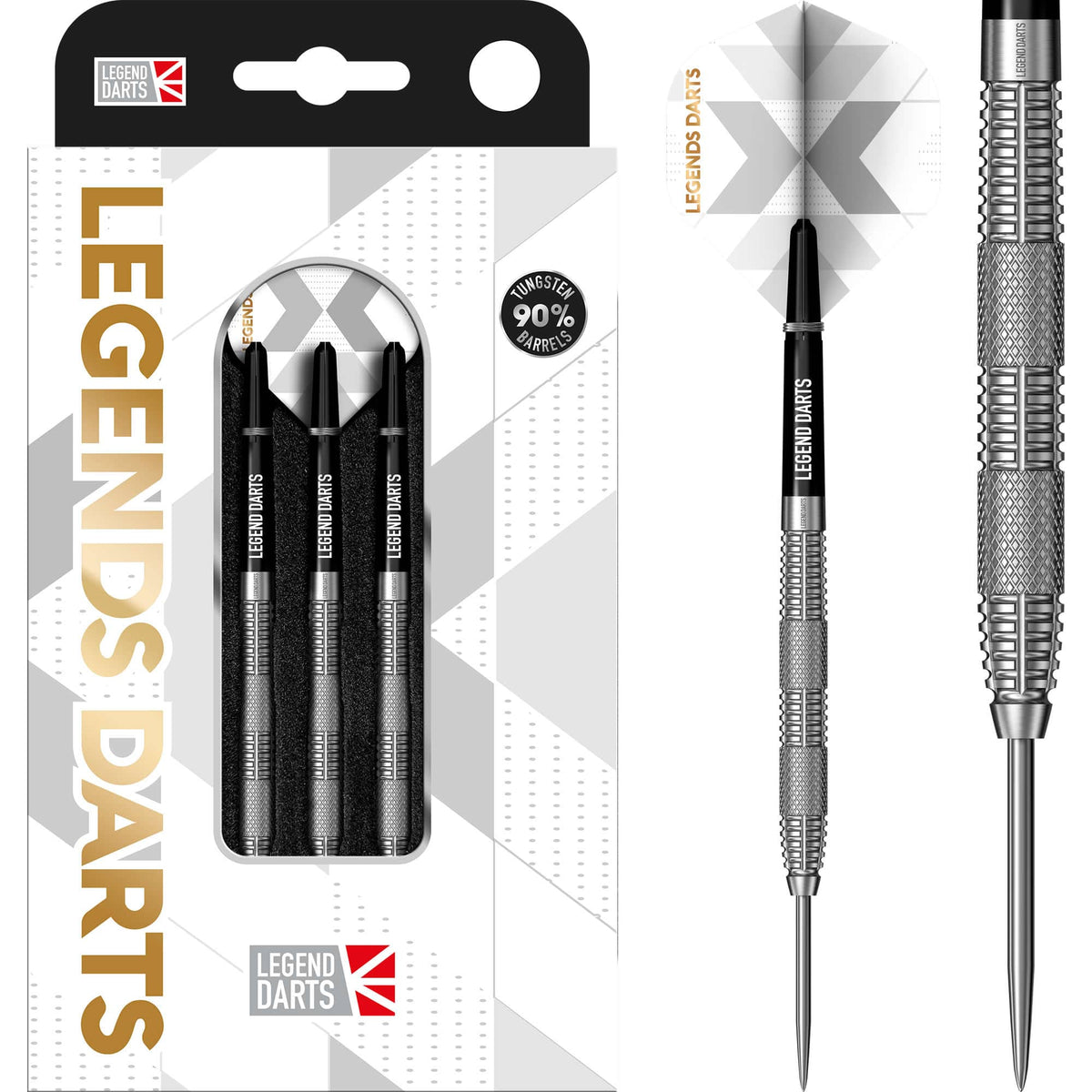 *Legend Darts - Steel Tip - 90% Tungsten - Pro Series - V30 - Dual Knu