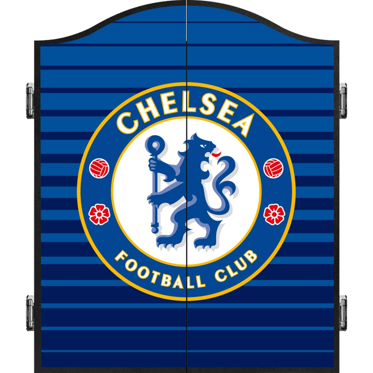 Chelsea Football Dartboard Cabinet - Official Licensed - C3 - Blue wit
