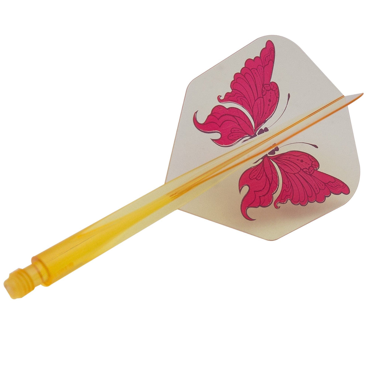 *Condor AXE Dart Flights - Small - Swallowtail Butterfly - Clear Yello