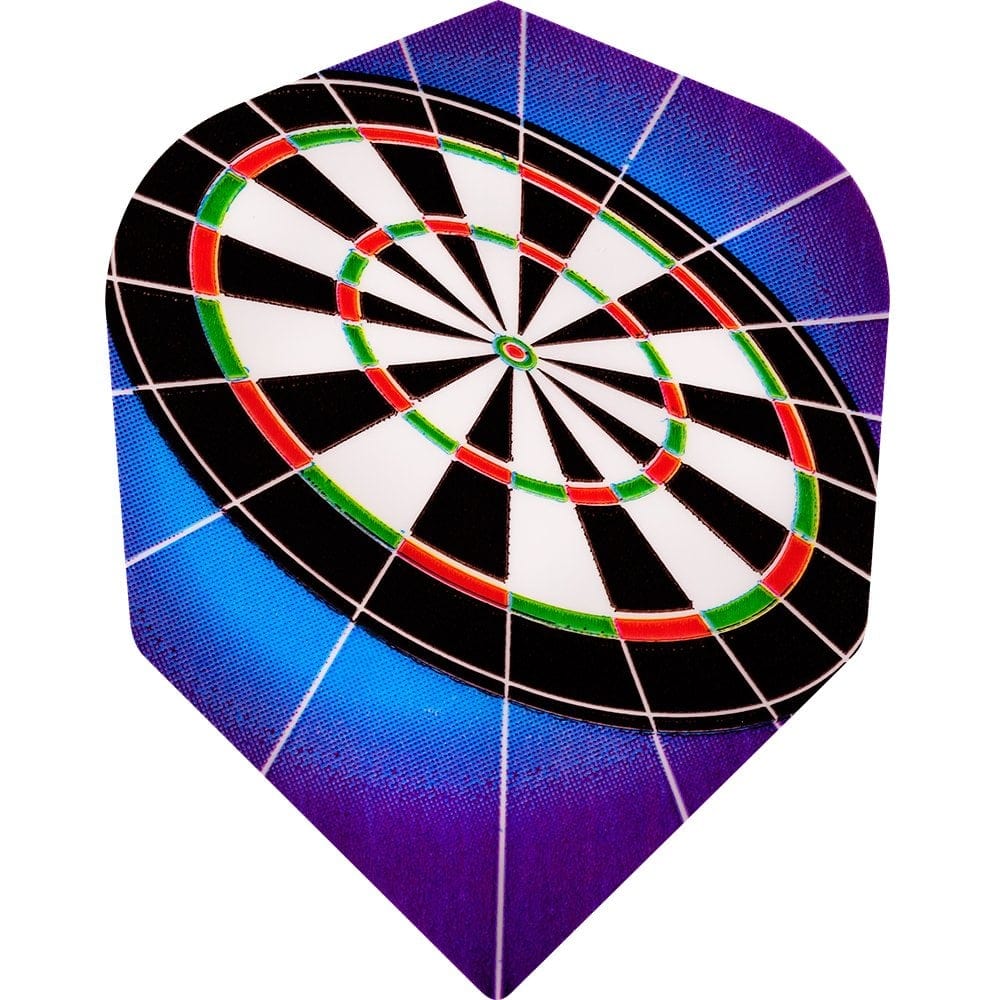*Harrows Dart Flights - Quadro - Poly Classic - Std - Dartboard - Blue
