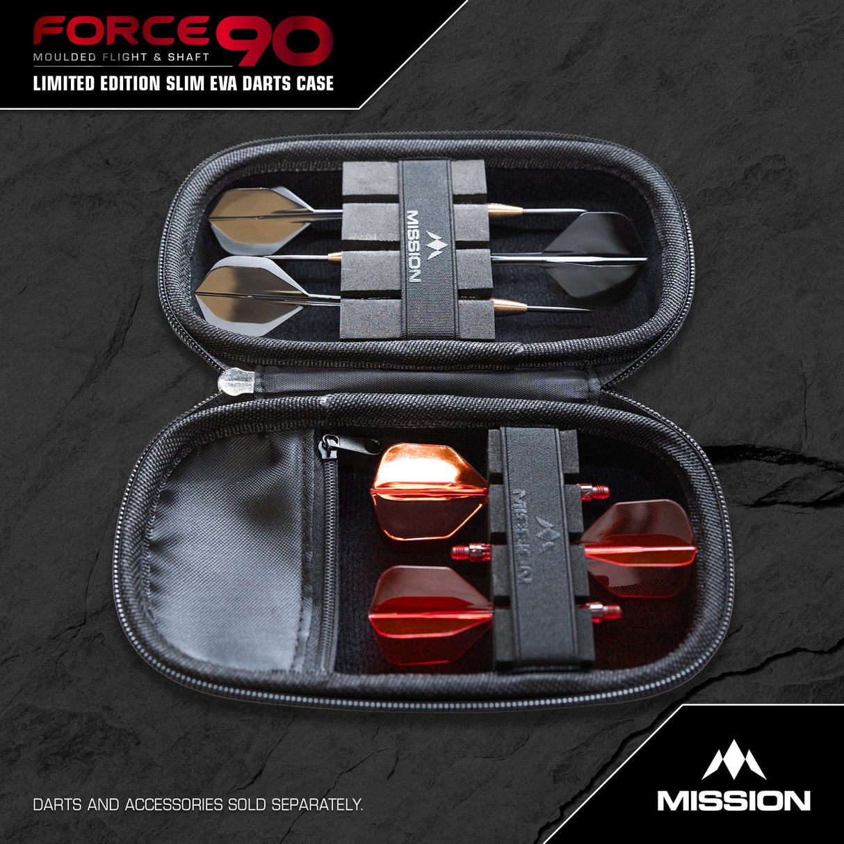 Mission Force 90 Dart Case - EVA Moulded Wallet - Limited Edition - Sl