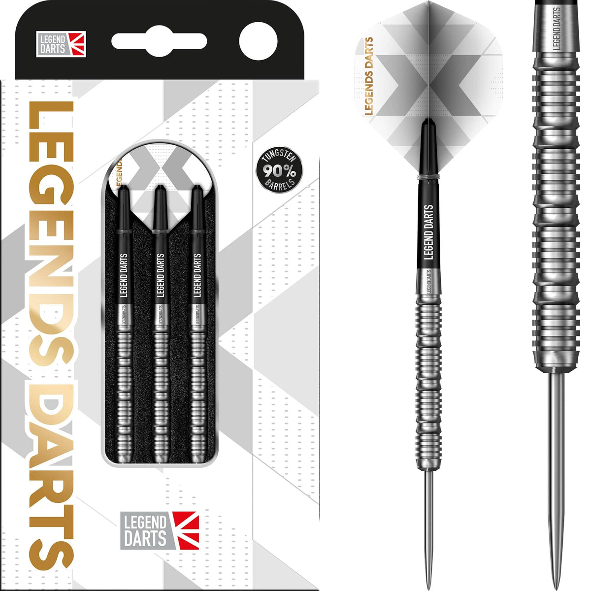 *Legend Darts - Steel Tip - 90% Tungsten - Pro Series - V17 - Quad Rin