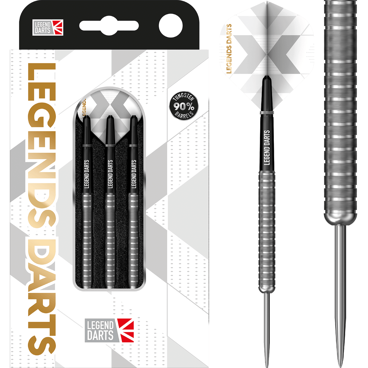 Legend Darts - Steel Tip - 90% Tungsten - Pro Series - V26 - Fine Micr