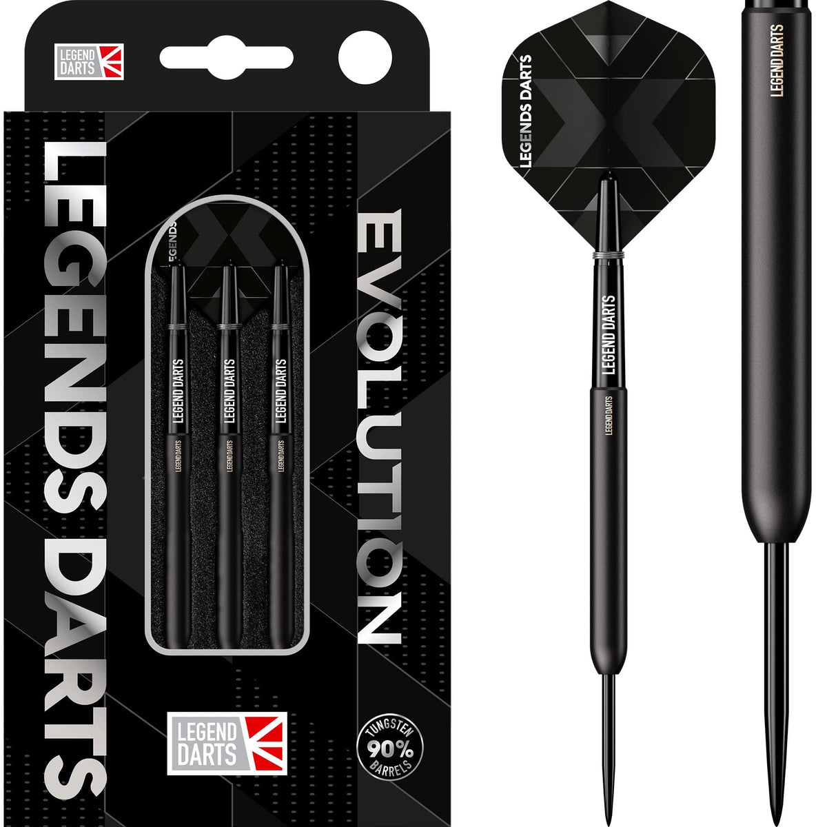 Legend Darts - Steel Tip - Revolution Series - B06 - Black - Smooth