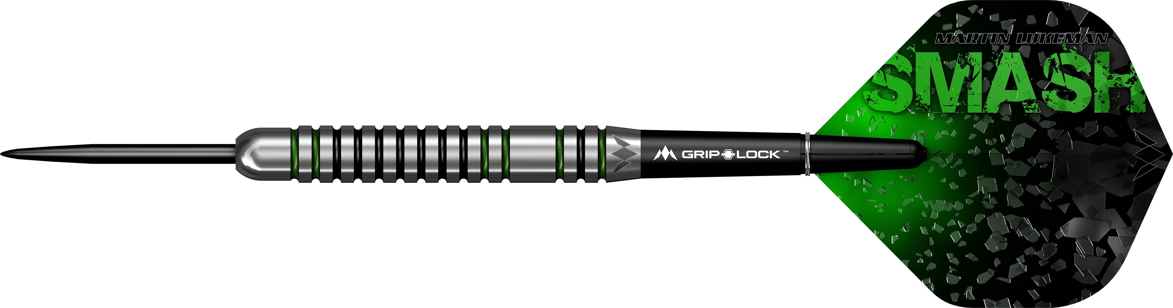 Mission Martin Lukeman Darts - Steel Tip - Black & Green