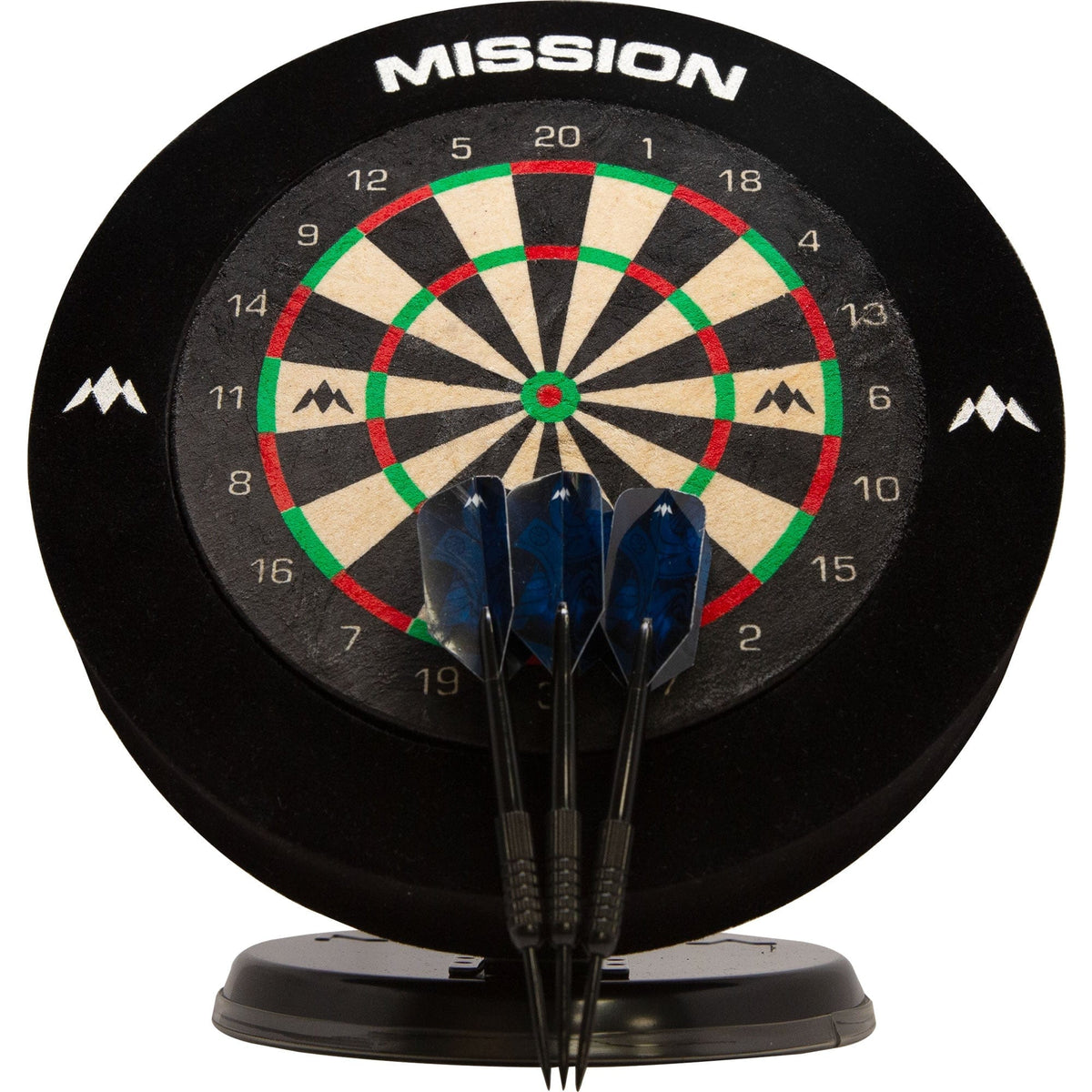 *Mission Mini Dartboard - 6 Inch - Complete with surround & 2 sets of