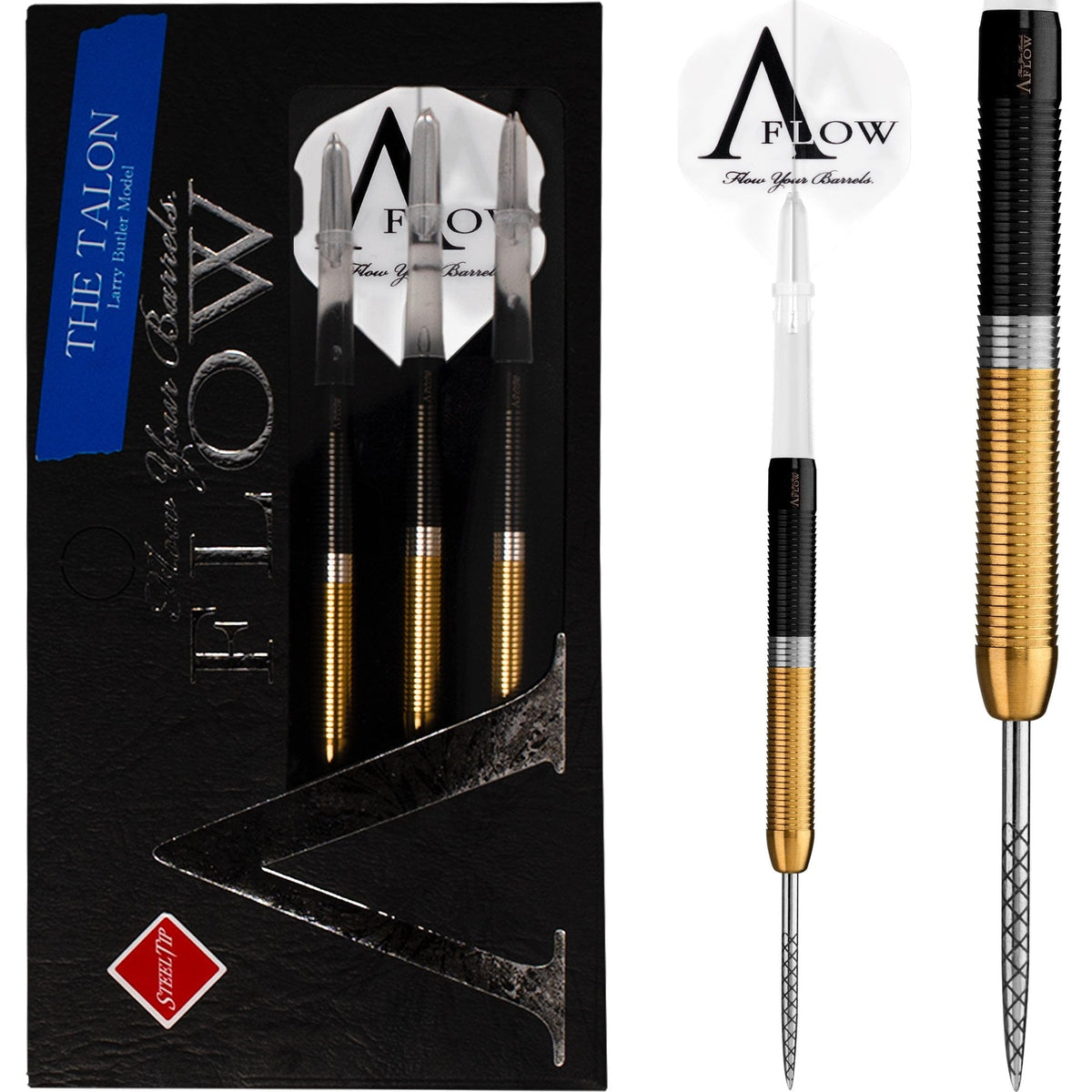 Dynasty Darts - Black Line - Steel Tip - Larry Butler - The Talon - Bl