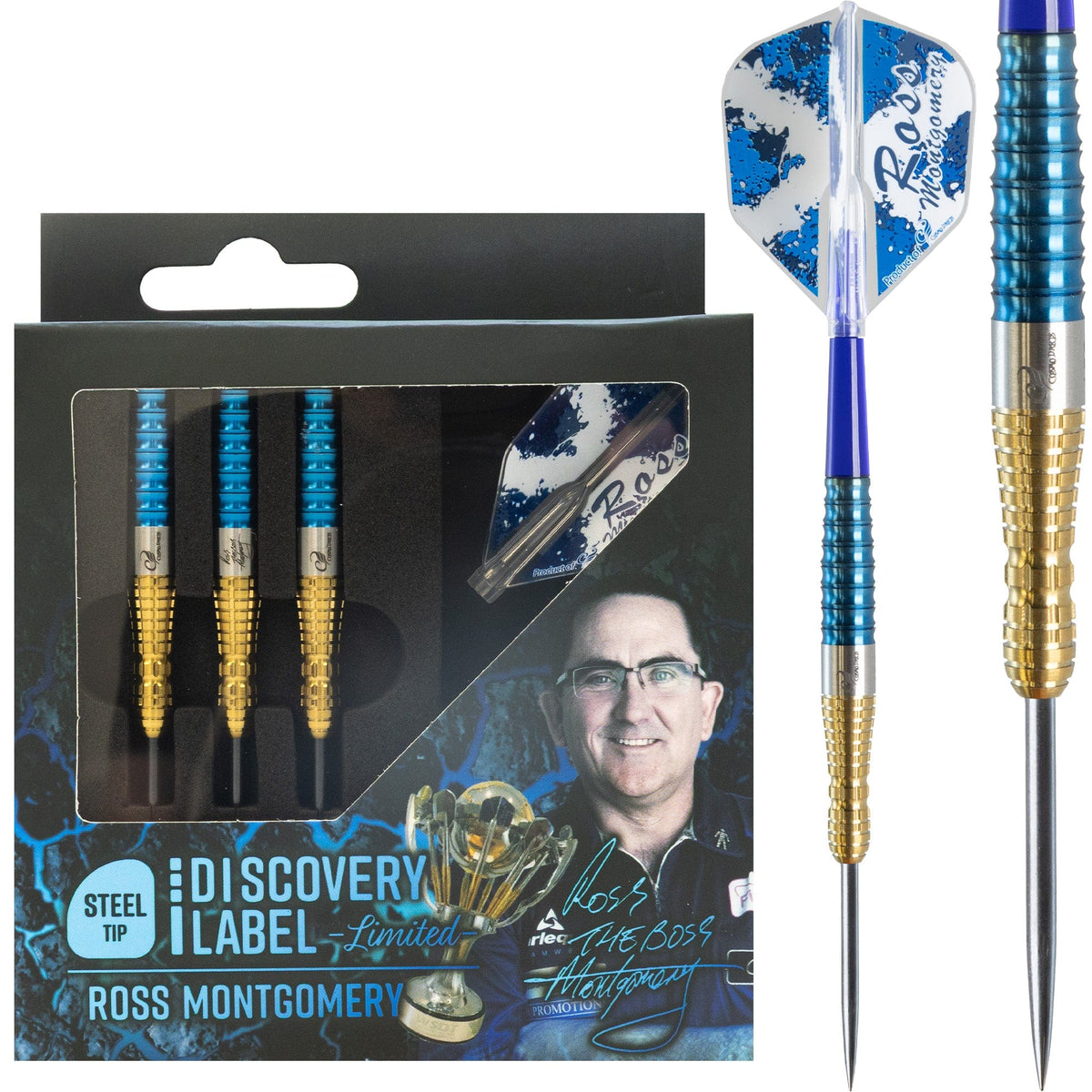 Cosmo Ross Montgomery Darts - Steel Tip - 90% Tungsten - Limited Editi