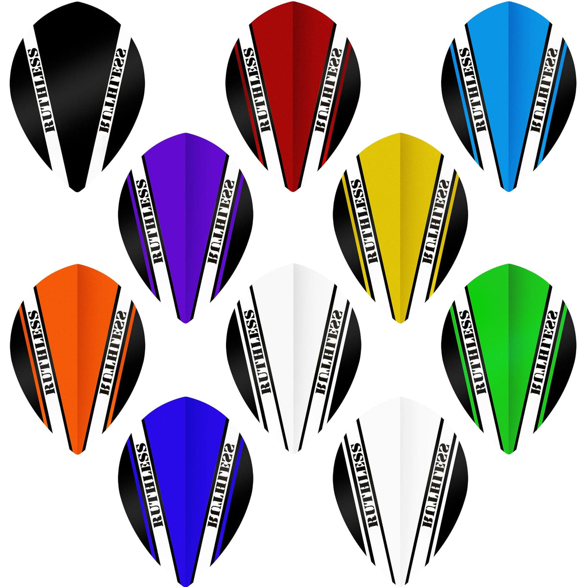 *Ruthless - V100 Pro - Dart Flights - 100 Micron - Pear