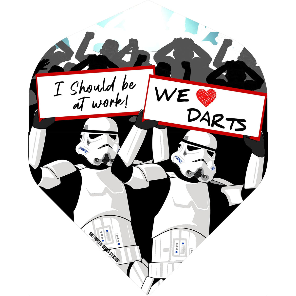 *Original StormTrooper Dart Flights - Official Licensed - No2 - Std