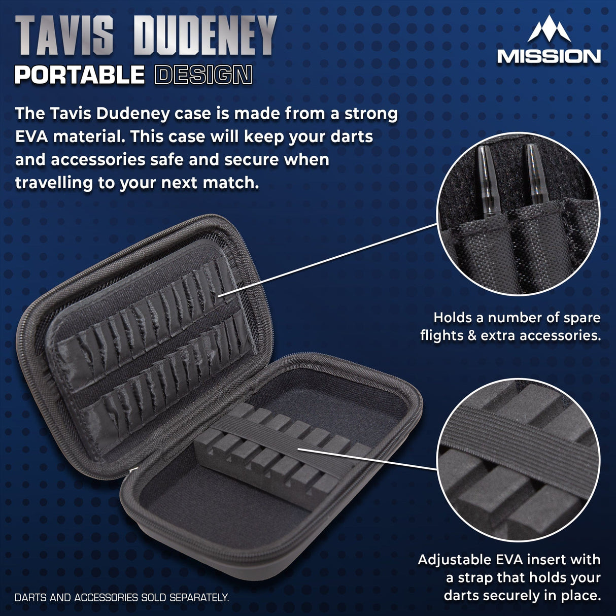 Mission Darts Players- EVA Dart Case - Tavis Dudeney