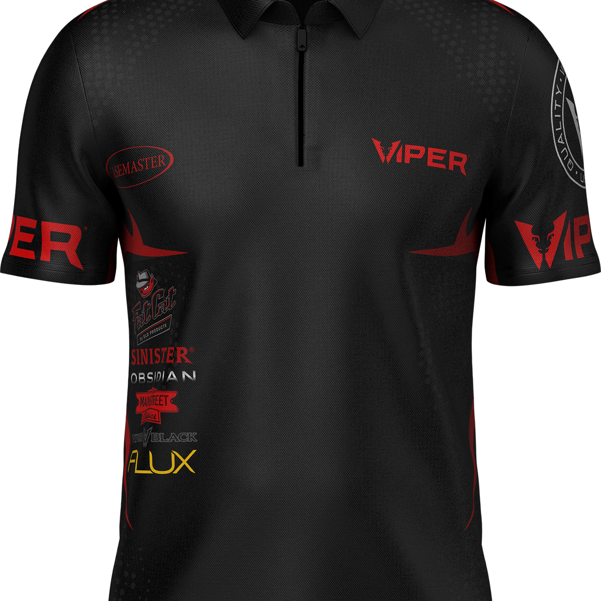 Viper Dart Shirt - Logo - Black & Red