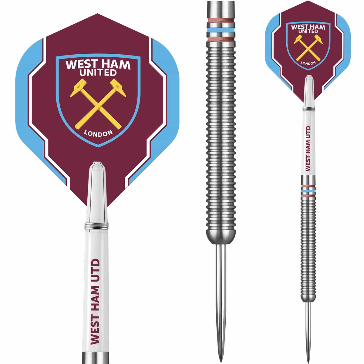 West Ham United FC - Official Licensed - Steel Tip Darts - Tungsten