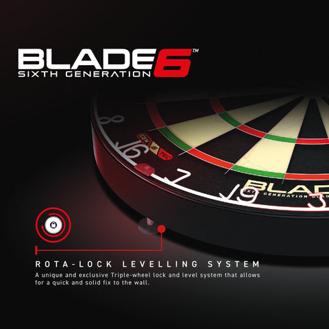 Winmau Blade 6 Dartboard - Professional - with Rota Lock System - Blad
