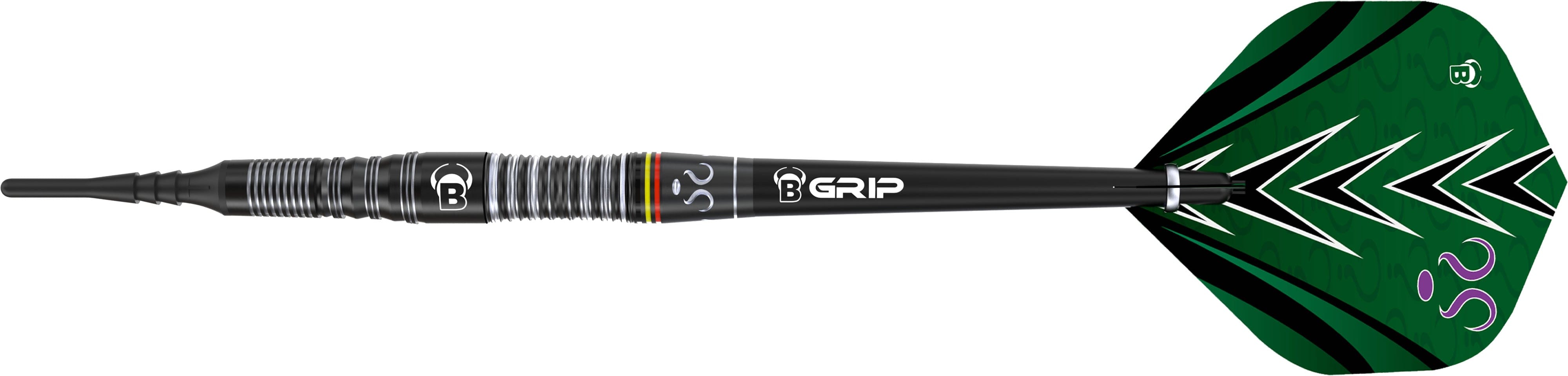 BULL'S Brian Raman Darts - Soft Tip - 90% Tungsten - Black Titanium