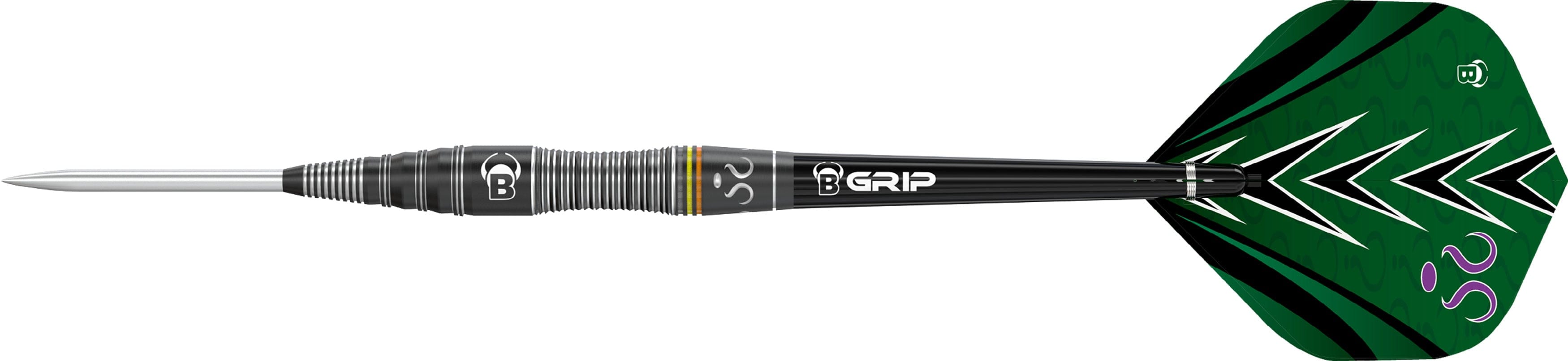 BULL'S Brian Raman Darts - Steel Tip - 90% Tungsten - Black Titanium