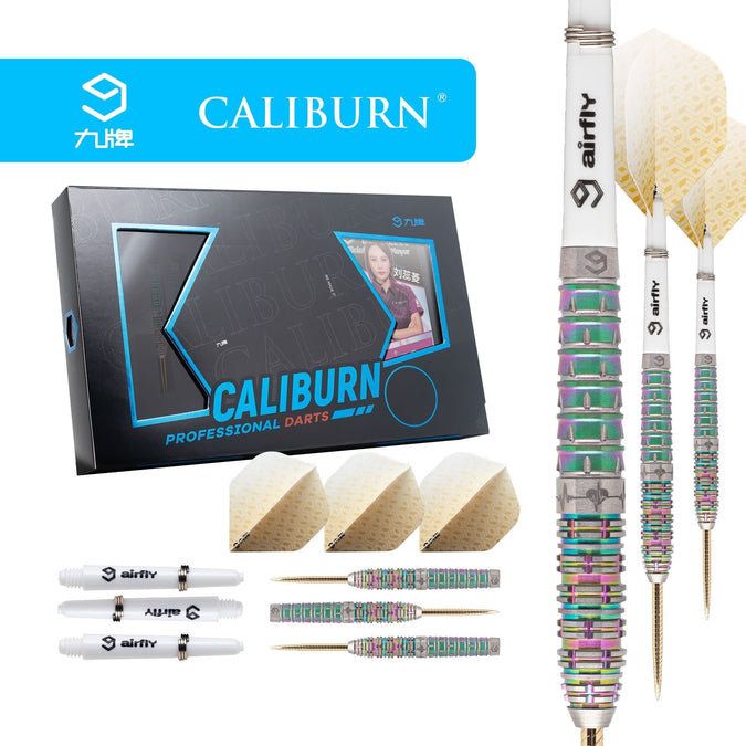 Caliburn Player Darts - Steel Tip - 95% - Rainbow Coating - Raine