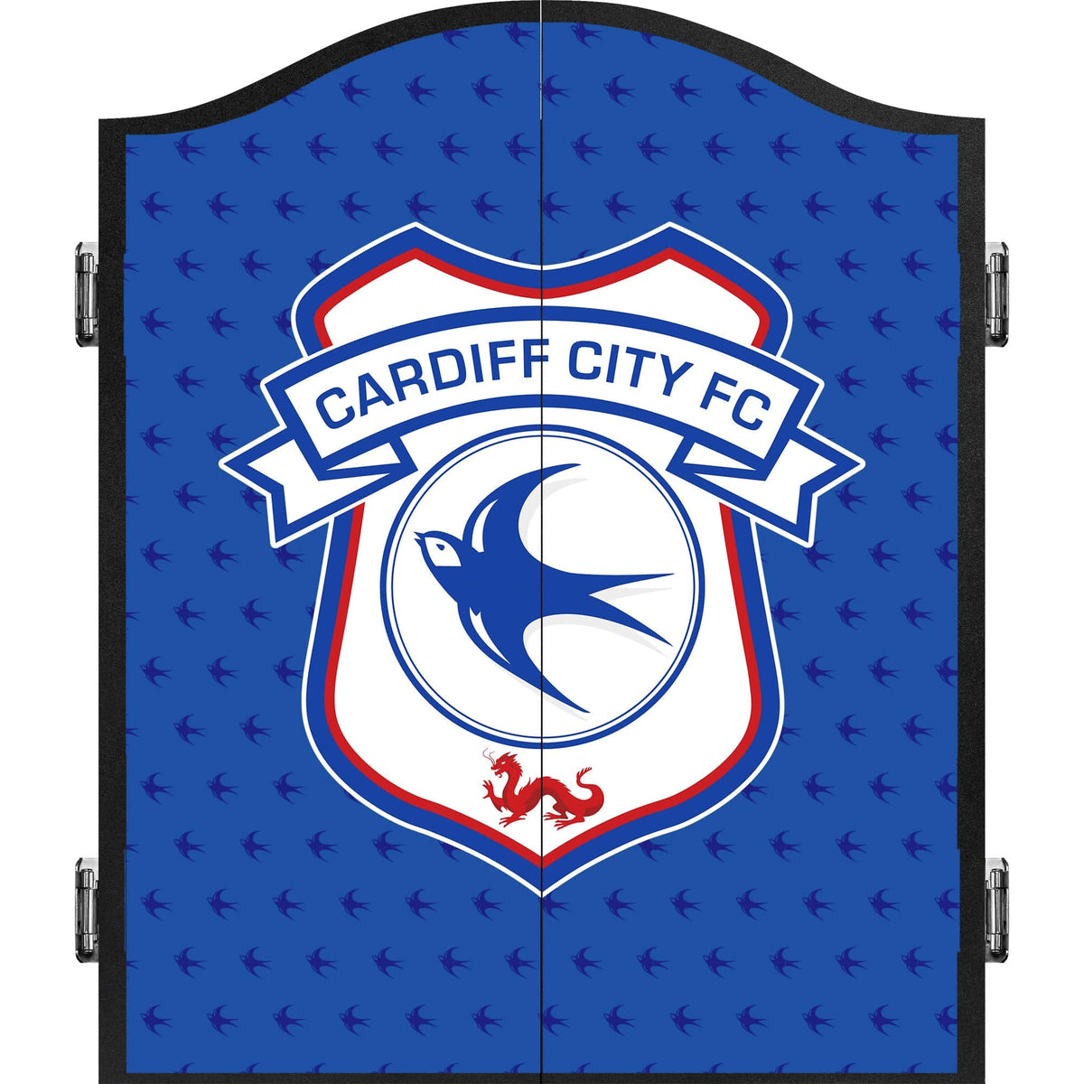 Cardiff City FC - Official Licensed - Dartboard Cabinet - C2 - Bluebir