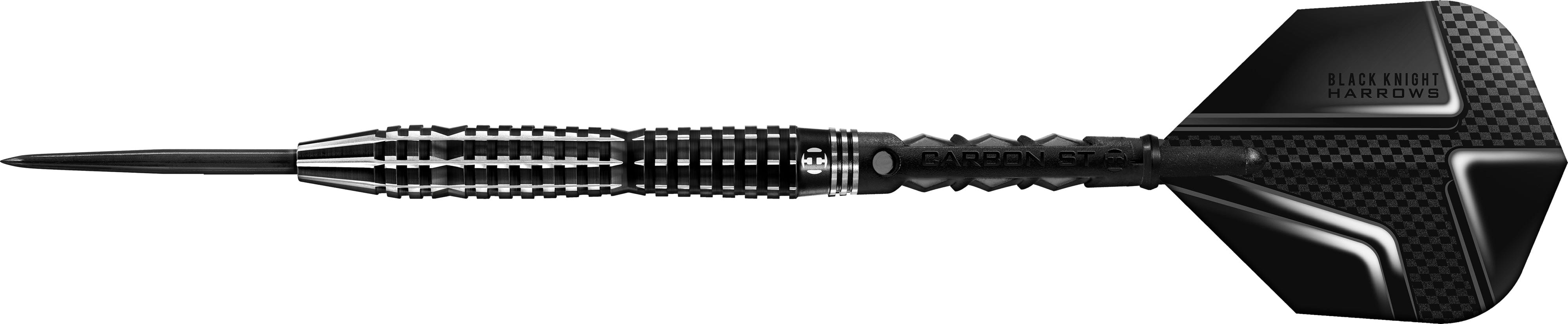 Harrows Black Knight Darts - Steel Tip - Black & Silver