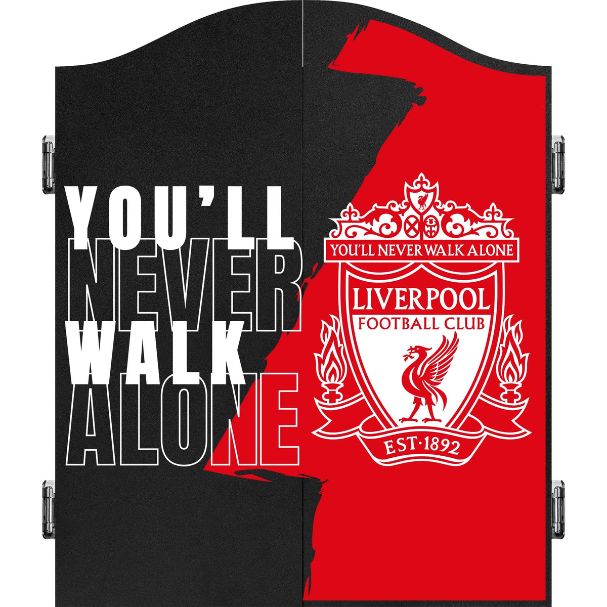 Liverpool FC Dartboard Cabinet - Official Licensed - LFC - C1 - YNWA