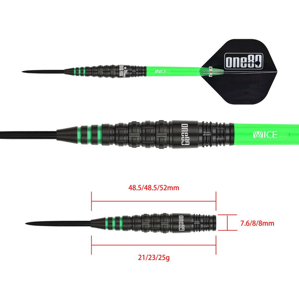 One80 Ben Robb V2 Darts - Steel Tip - Big Rig - Black