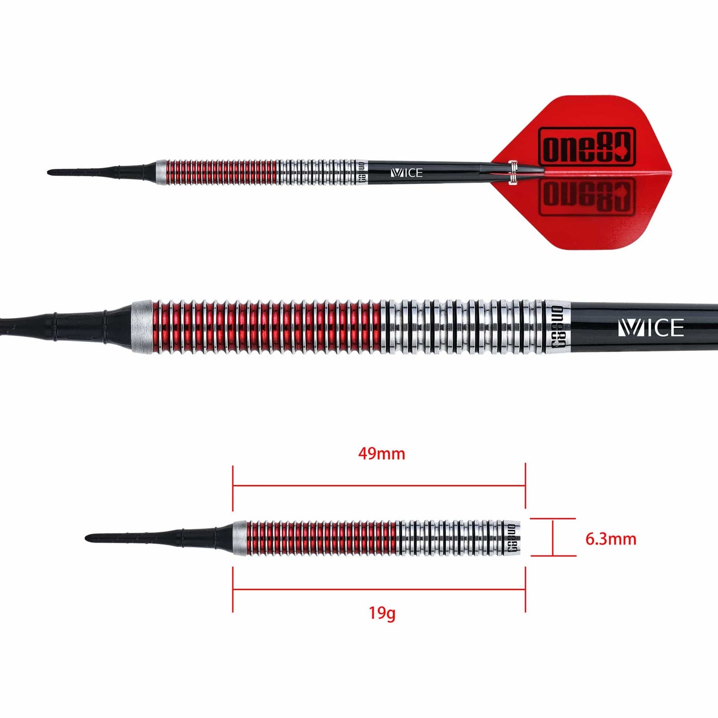 One80 Jaime Nuñez Cortes Darts - Soft Tip - JNC - Signature Darts - El