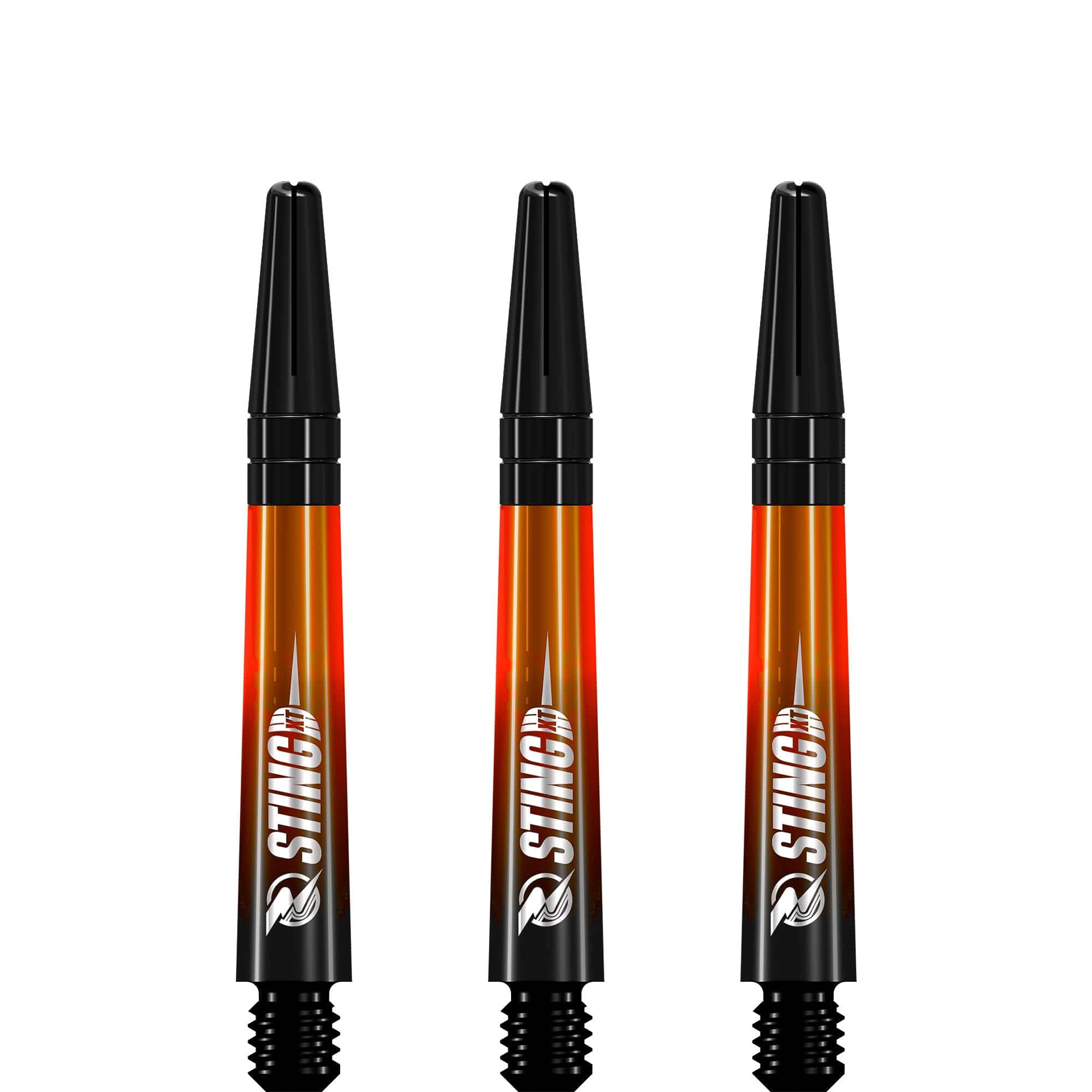 Ruthless Sting XT Dart Shafts - Polycarbonate - Gradient Black & Orang