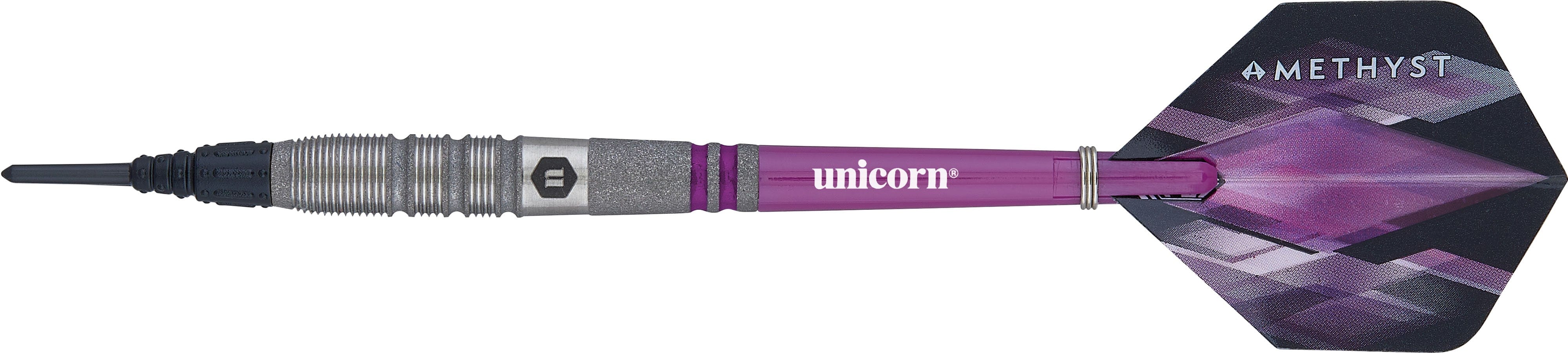 Unicorn Amethyst Darts - Soft Tip - Utech - Style 3 - Sandblasted