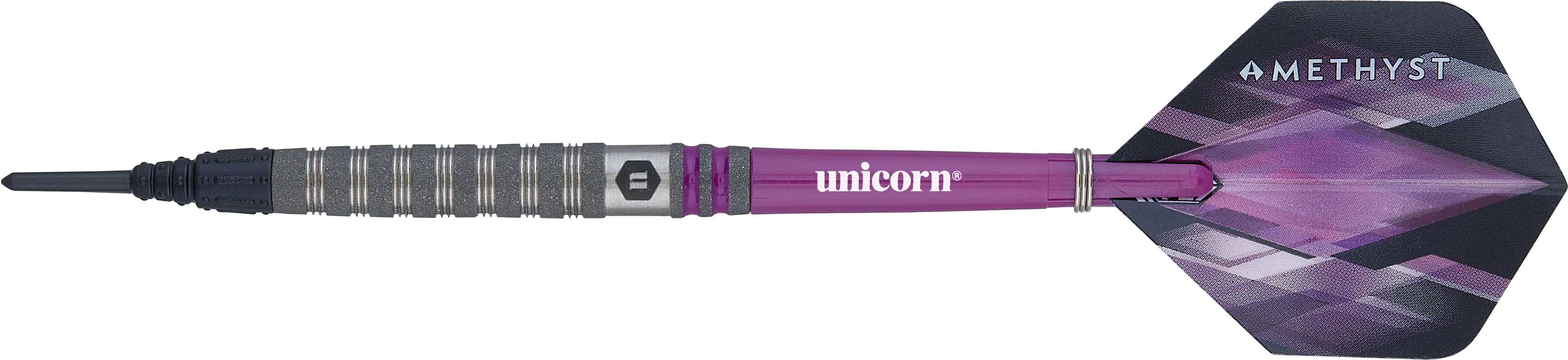 Unicorn Amethyst Darts - Soft Tip - Utech - Style 4 - Sandblasted
