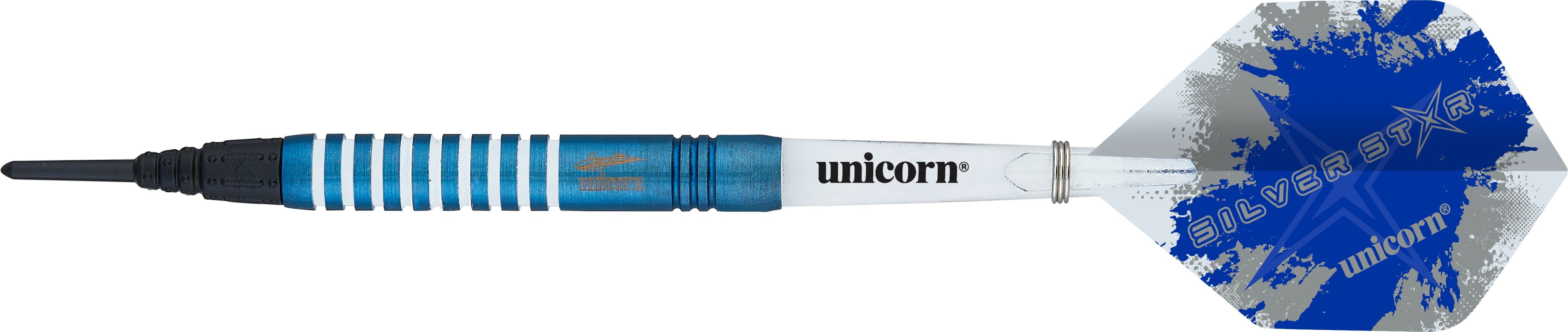Unicorn Gary Anderson Darts - Soft Tip - Silver Star - Blue