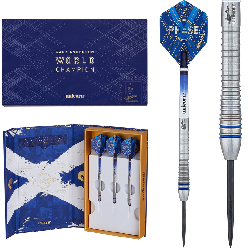 Unicorn Gary Anderson Darts - Steel Tip - World Champion - Phase 6