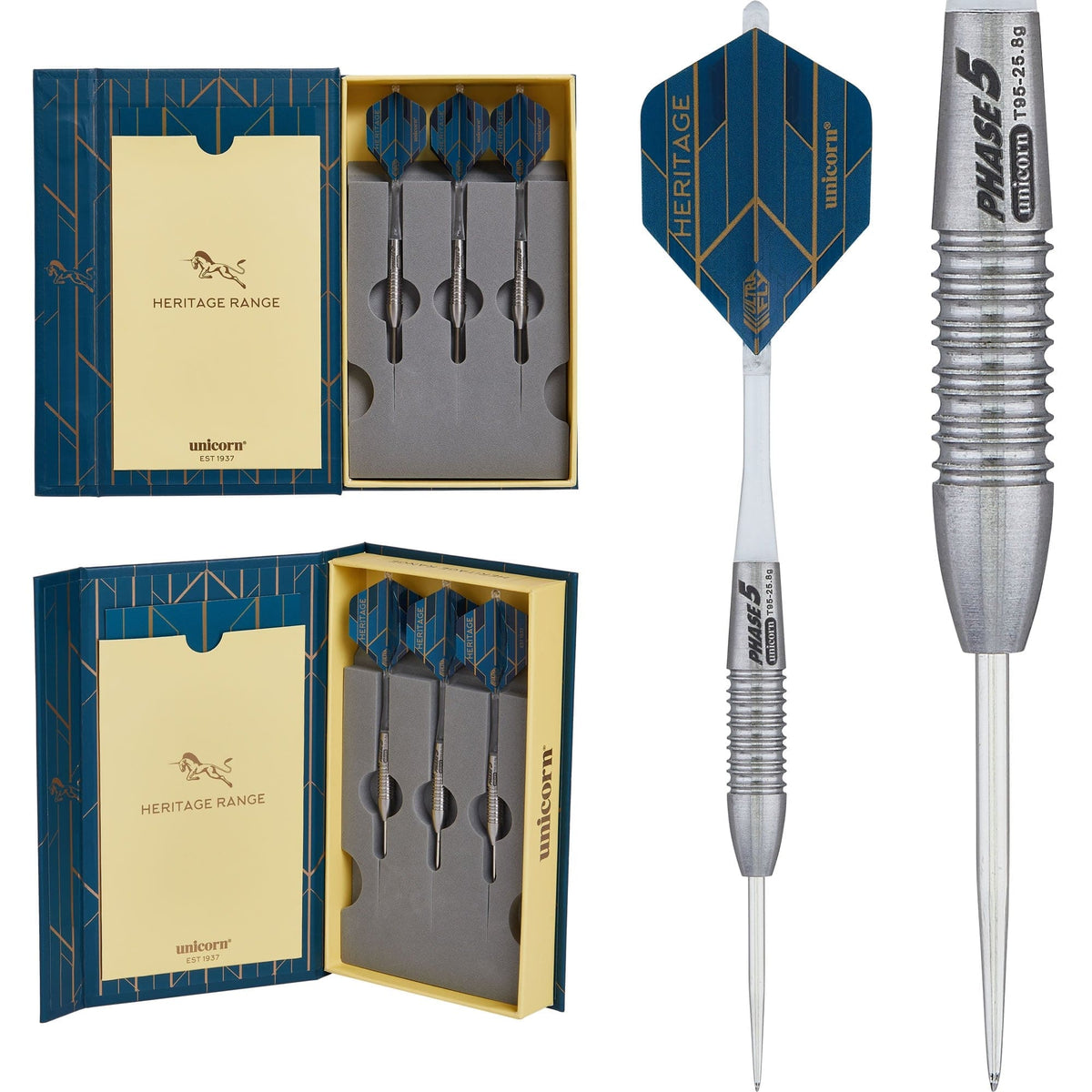 Unicorn Heritage Darts - Steel Tip - Phase 5