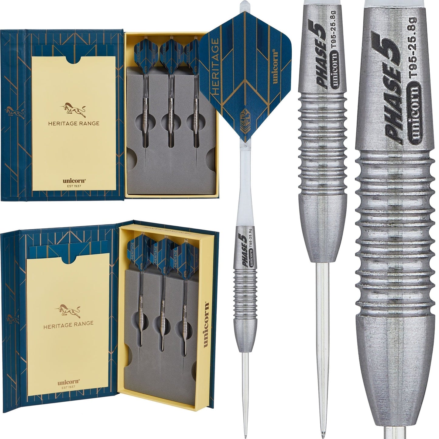 Unicorn Heritage Darts - Steel Tip - Phase 5