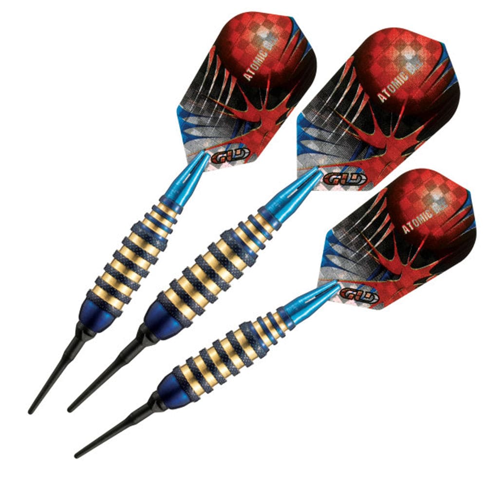 Viper Atomic Bee Darts - Soft Tip - Coated Alloy - Coloured Rings - Bl