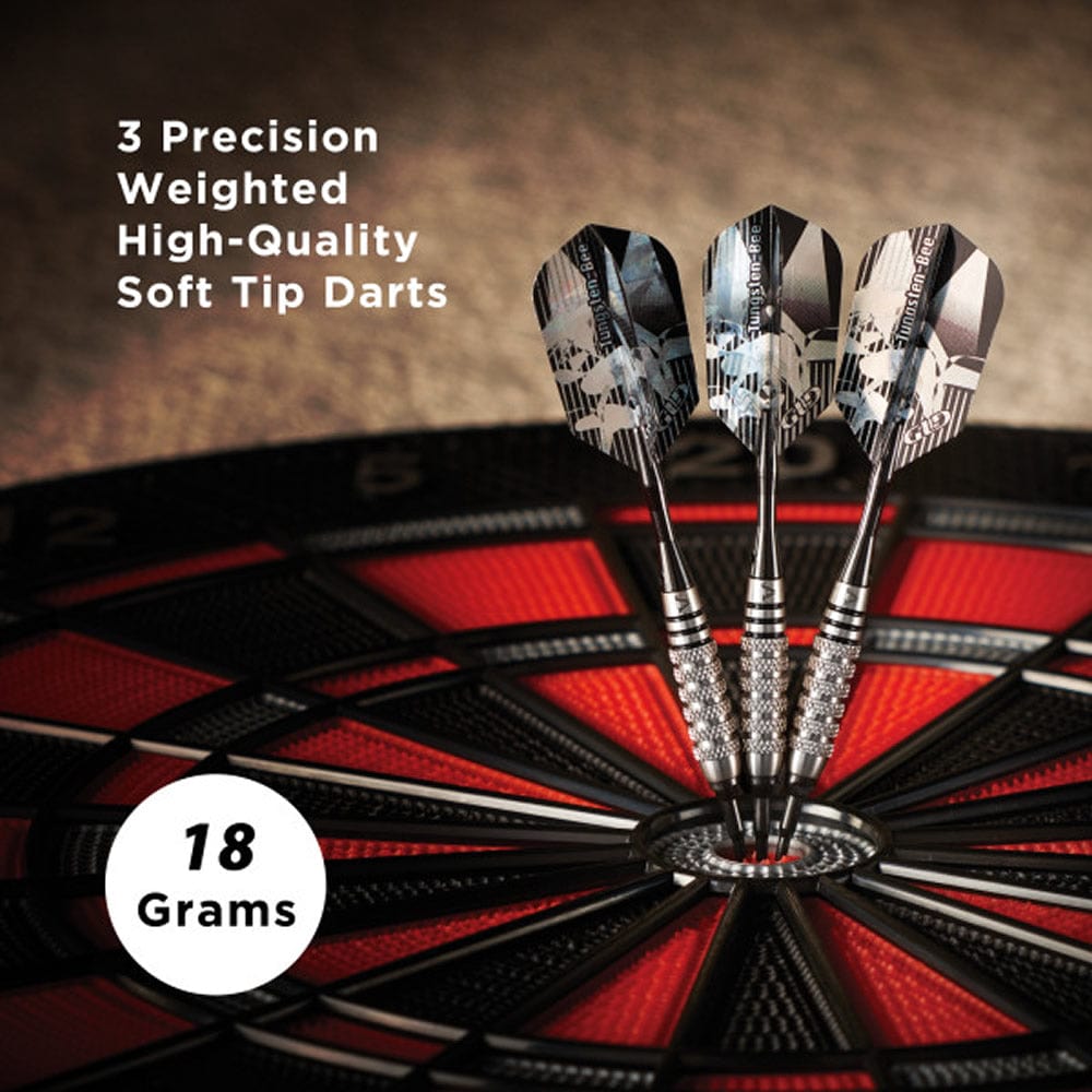 Viper Tungsten Bee Darts - Soft Tip - 80% - Knurled Rings - inc Extras