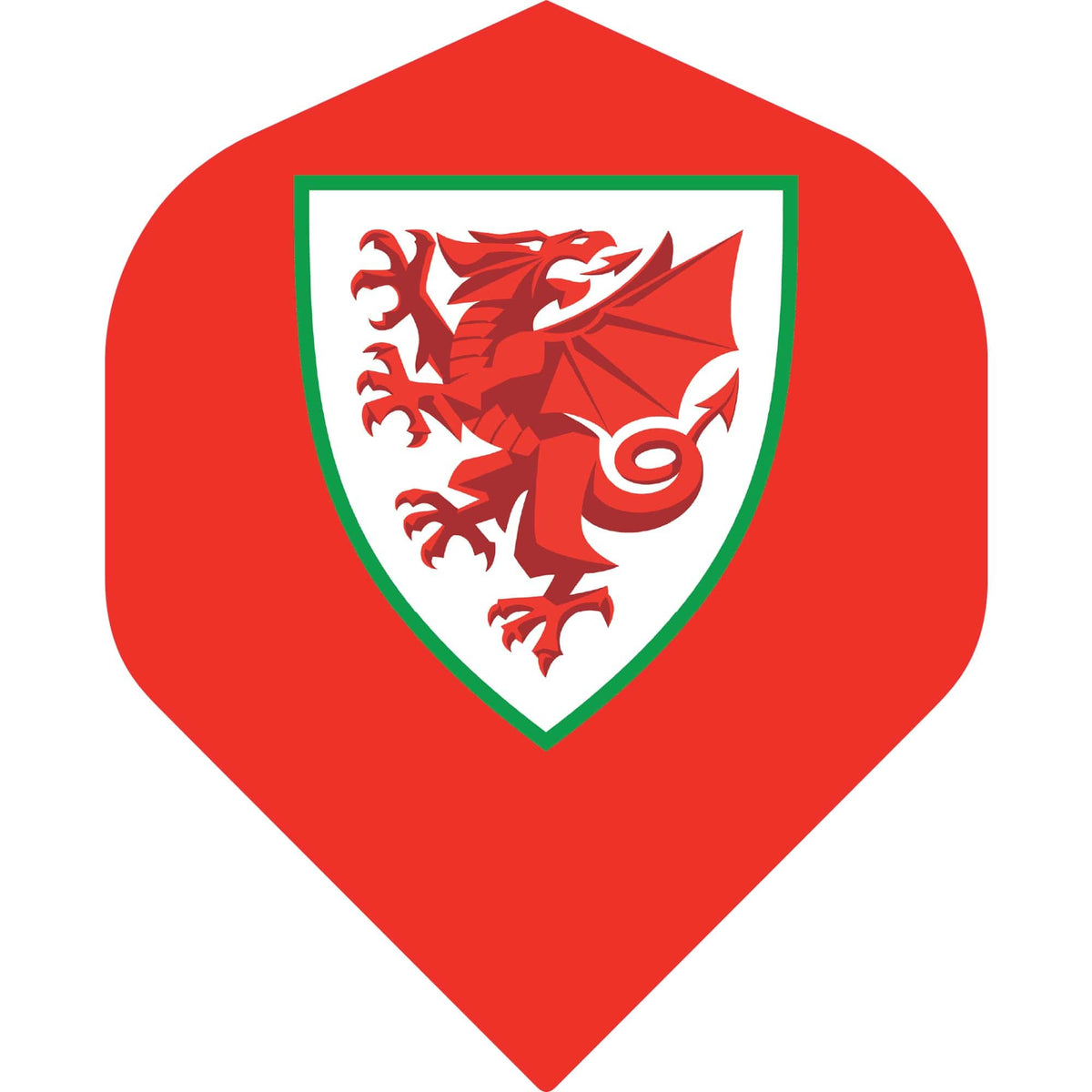 Wales FA - Dart Flights - 100 Micron - No2 - Std - Welsh \ Cymru - F1