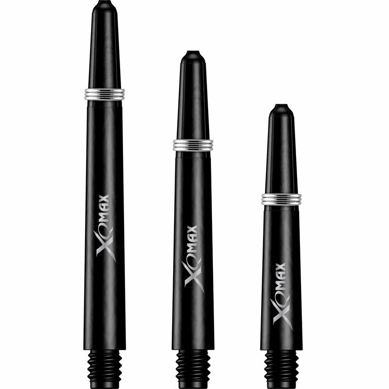 XQMax Polycarbonate Dart Shafts - Solid Colour with Logo - includes Sp